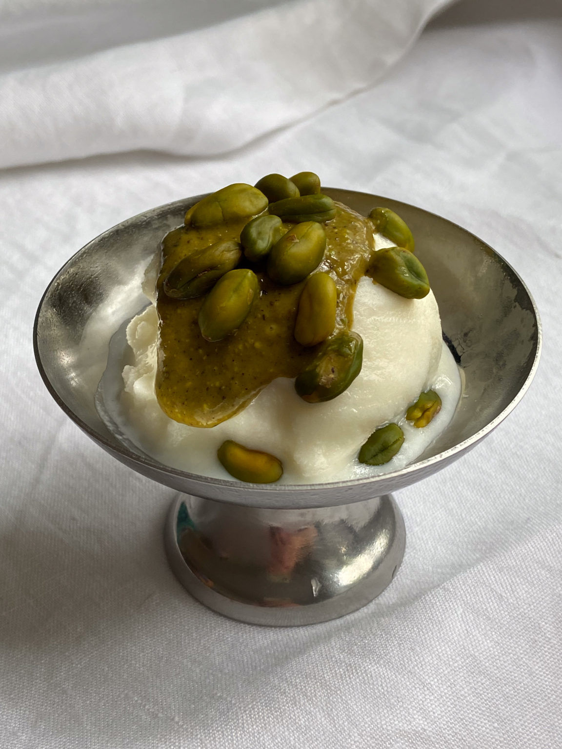 Recette : glace ricotta, fleur d'oranger et pistache, sans sorbetière ...