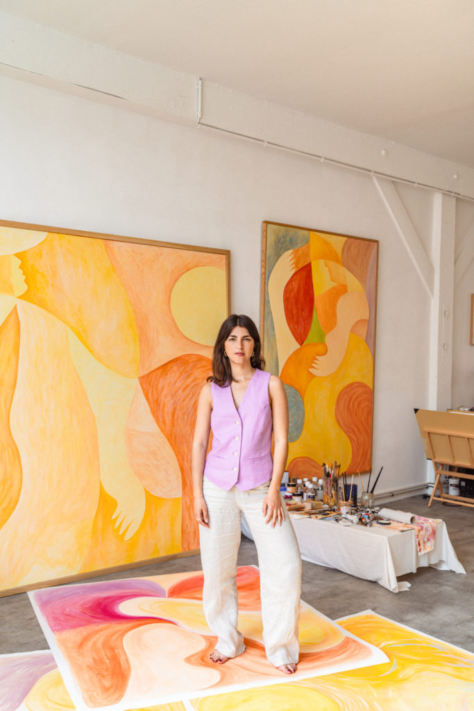 Une nouvelle collab mode pour l'artiste-peintre Zahra Holm - Home magazine